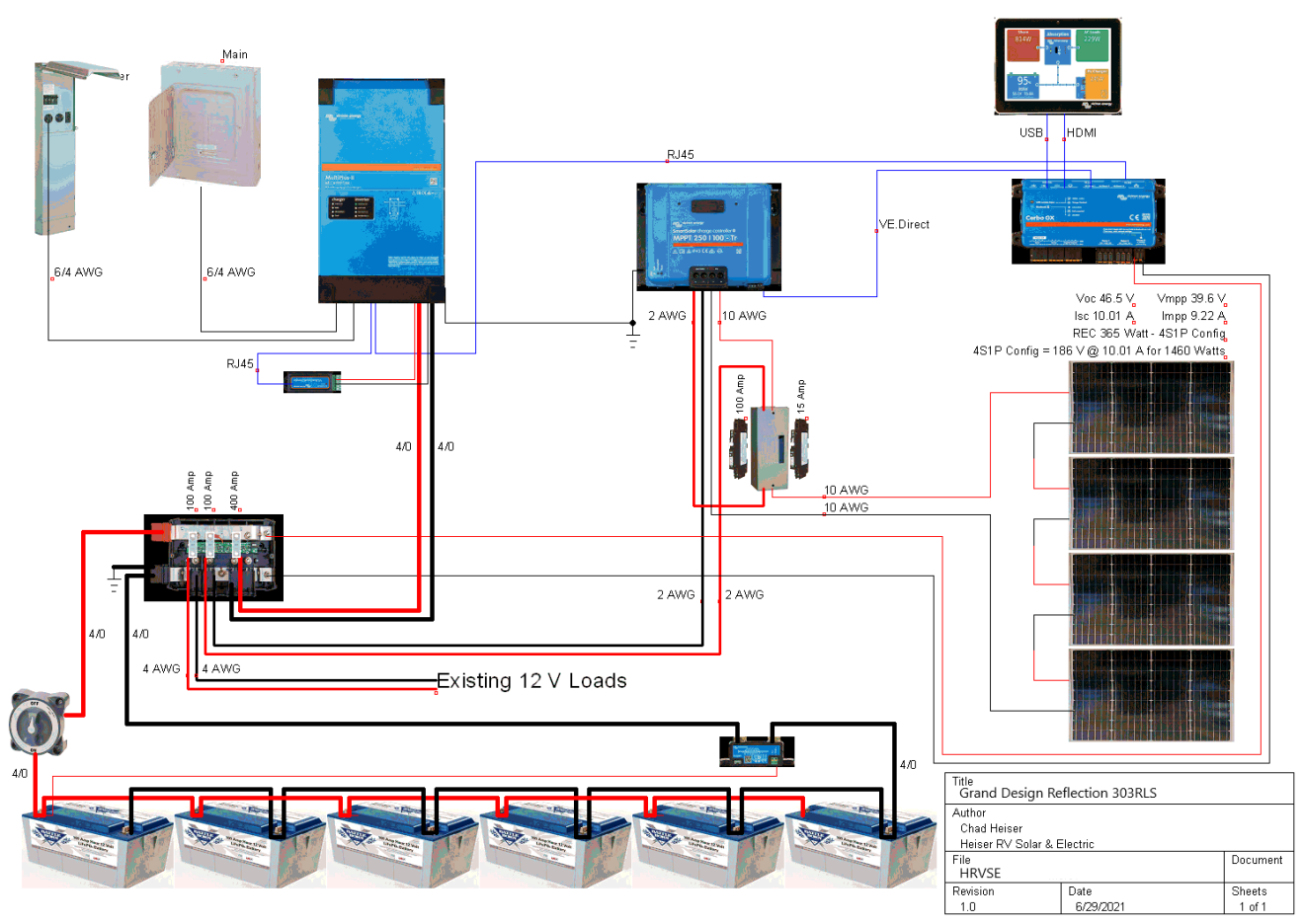 HRVSE Grand Design Reflection 303RLS #2 - Heiser RV Solar & Electric